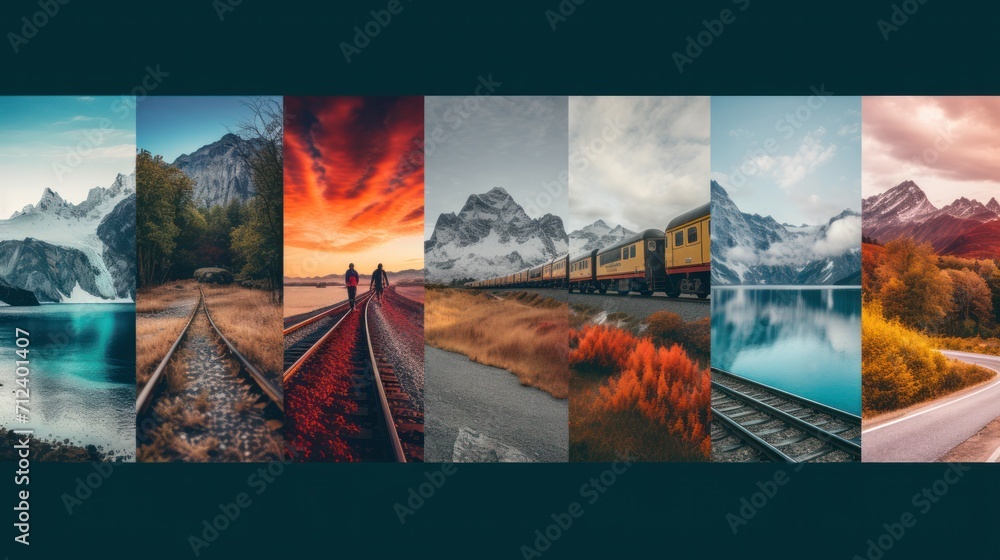 Beauty of long-distance travel, Feature scenes of people embarking on ...