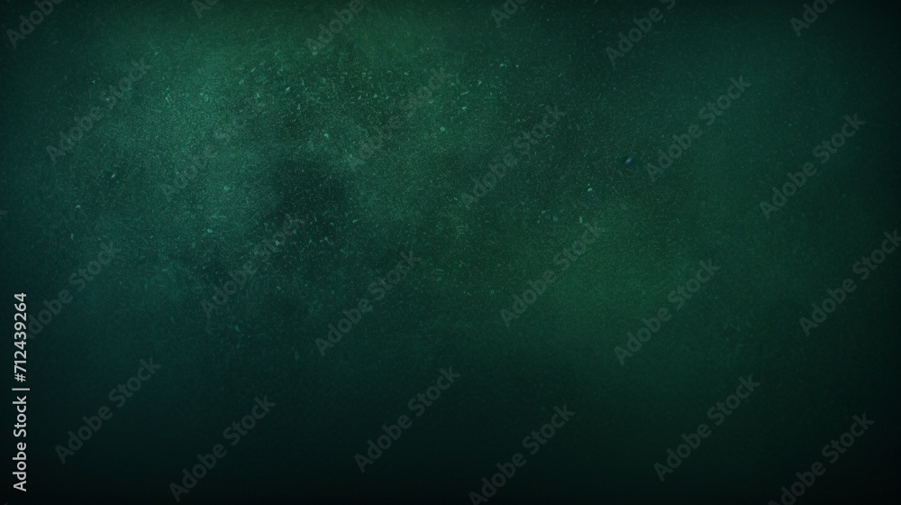 Deep emerald hue fading texture with bright focal point on dark noise ...