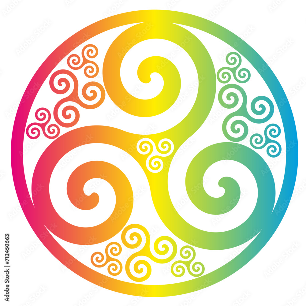 Symbole celtique - Nœud celtique et cercle - Triskel - Trinité ...