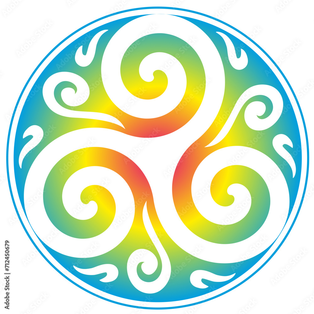 Symbole celtique - Nœud celtique et cercle - Triskel - Trinité ...