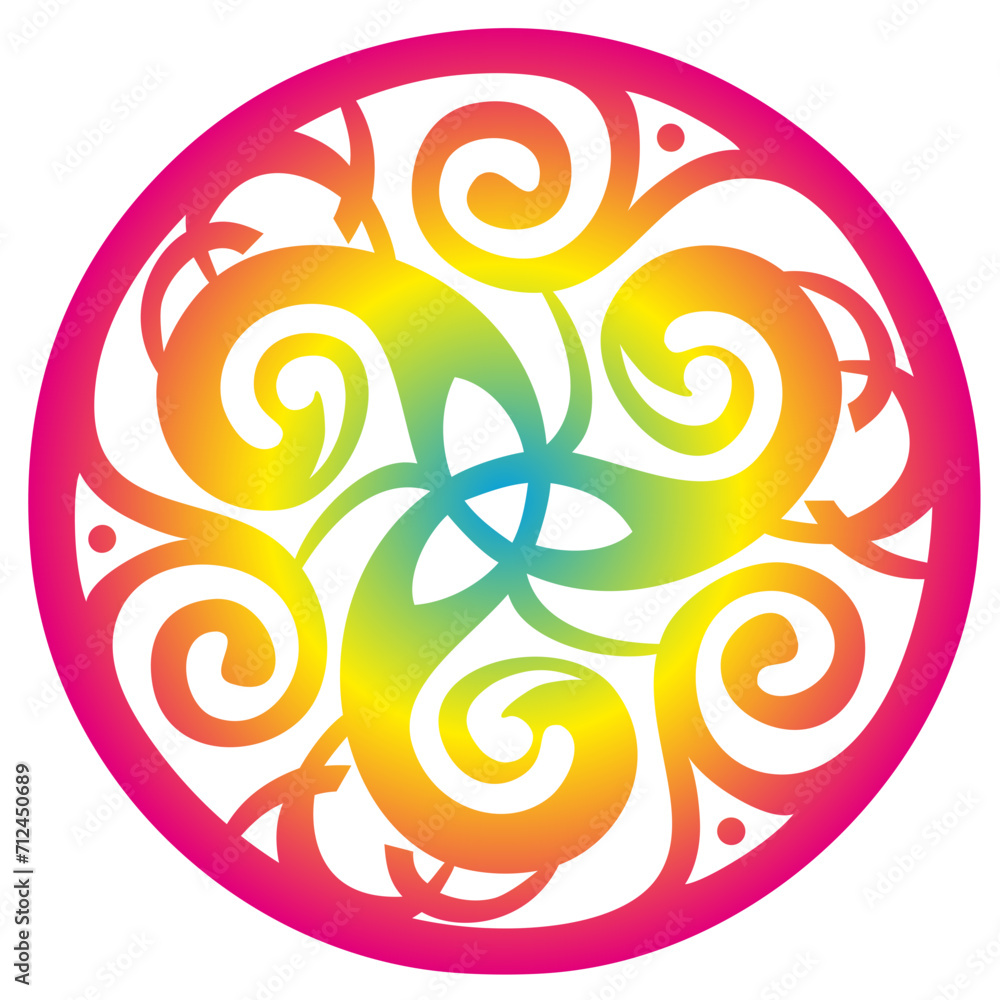 Symbole celtique - Nœud celtique et cercle - Triskel - Trinité ...