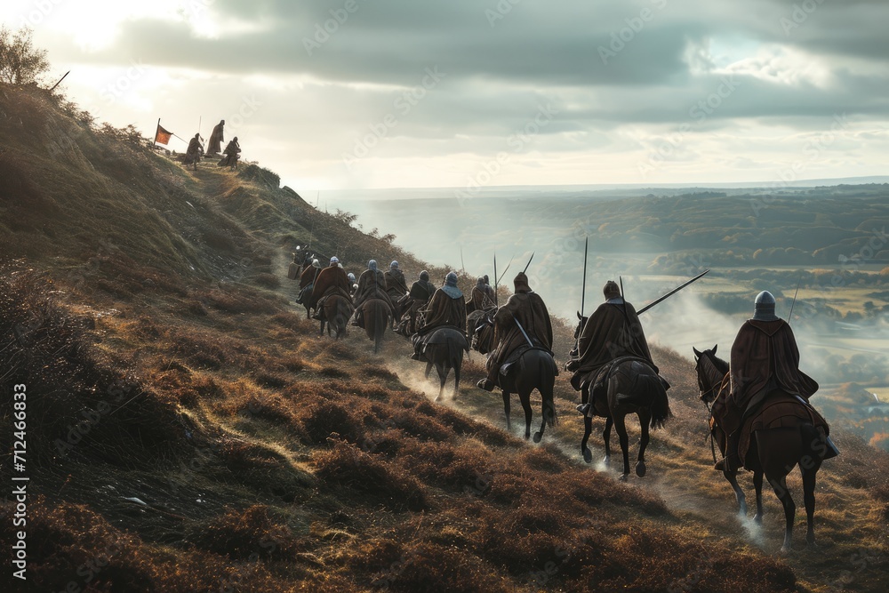 Norman Victory: An Iconic Scene from the Battle of Hastings - William ...