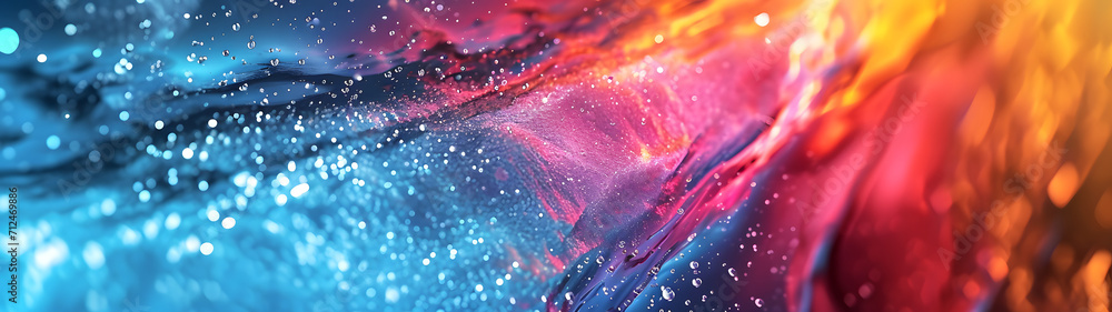 Mesmerizing Swirls Of Vibrant Hues Dance Upon The Surface Of Effervescent Water Creating An