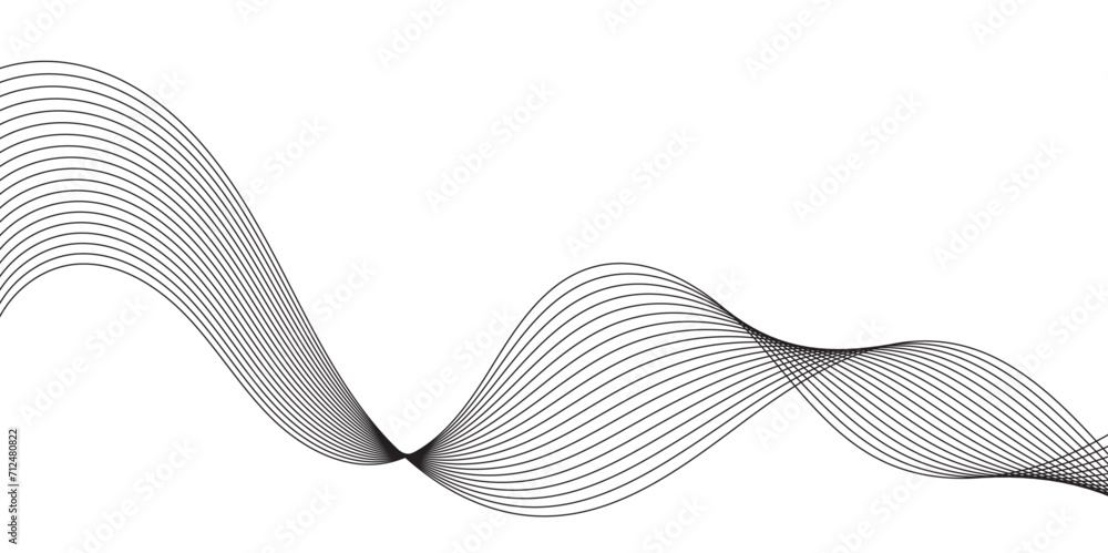 Abstract grey, white smooth element swoosh speed wave modern stream ...