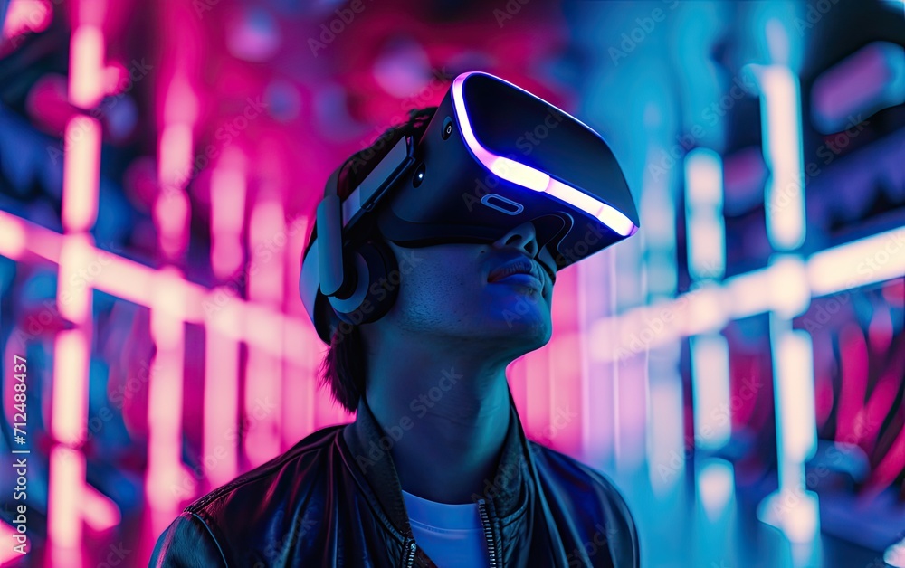 Virtual Reality Immersion: An image capturing the immersive experience ...