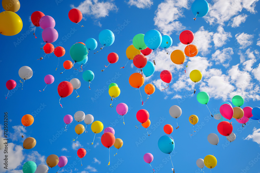 A touching balloon release ceremony - where balloons symbolize the ...