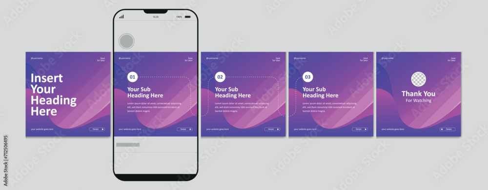 Linkedin Carousel Post Design, editable social media Instagram carousel ...