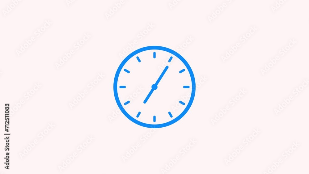 Vidéo Stock Watch on white background, 12 hour clock animation, 4k ...