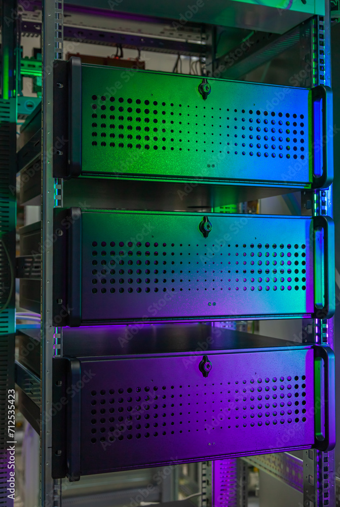 Rack Servers and Supercomputers, Modern Telecommunications, Artificial ...