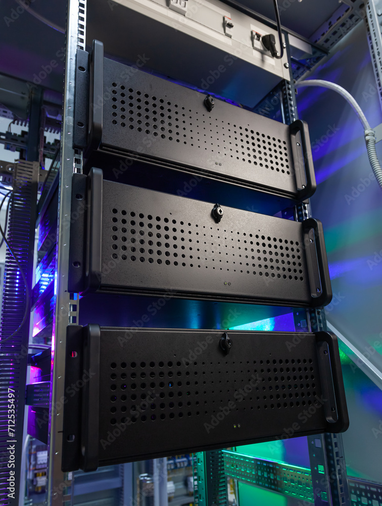 Rack Servers and Supercomputers, Modern Telecommunications, Artificial ...