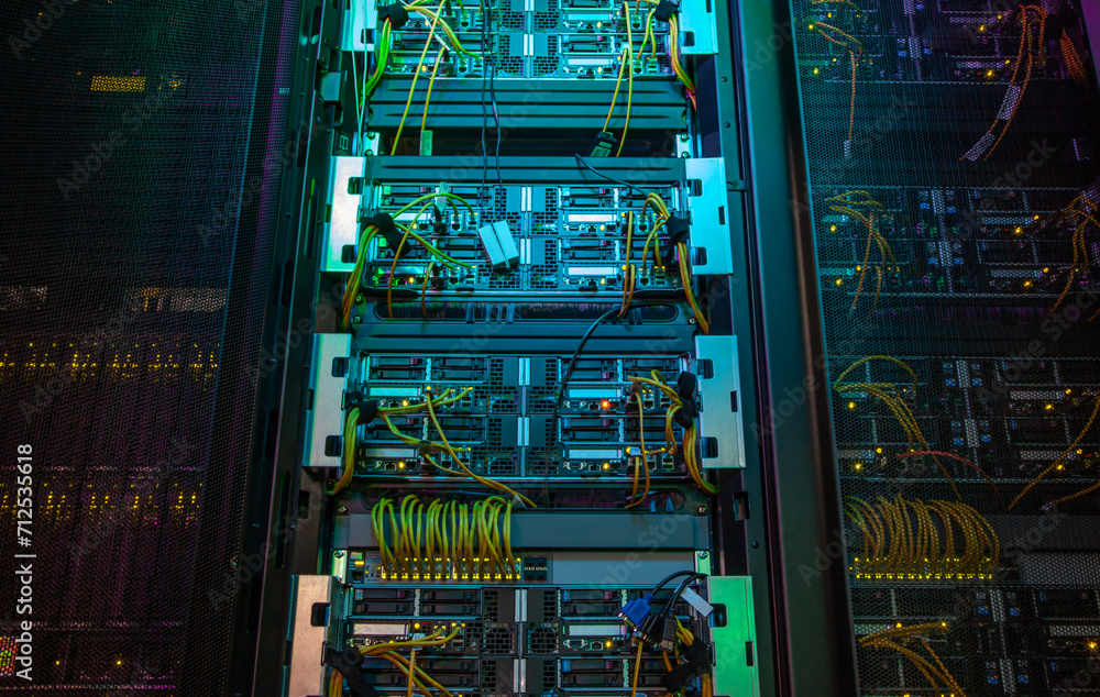 Rack Servers and Supercomputers, Modern Telecommunications, Artificial ...