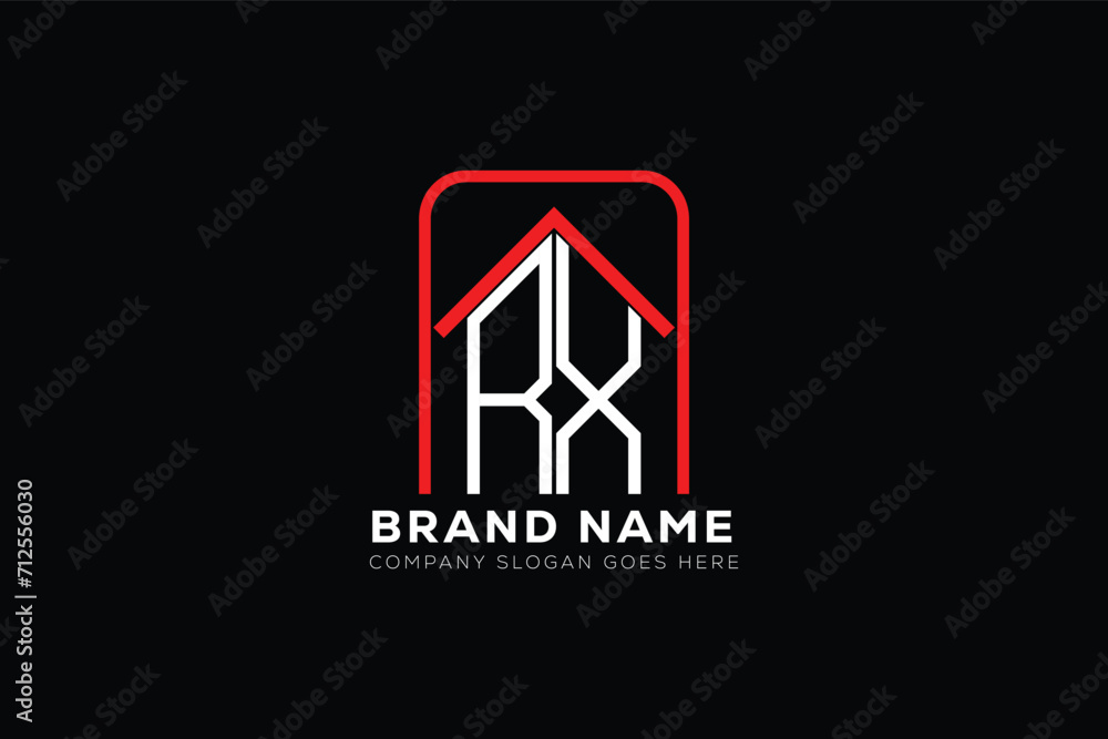 RX letter creative real estate vector logo design . RX creative ...