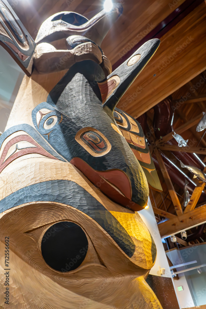 Ketchikan, Alaska: Southeast Alaska Discovery Center. Tsimshian Totem Pole by David Bosley ...