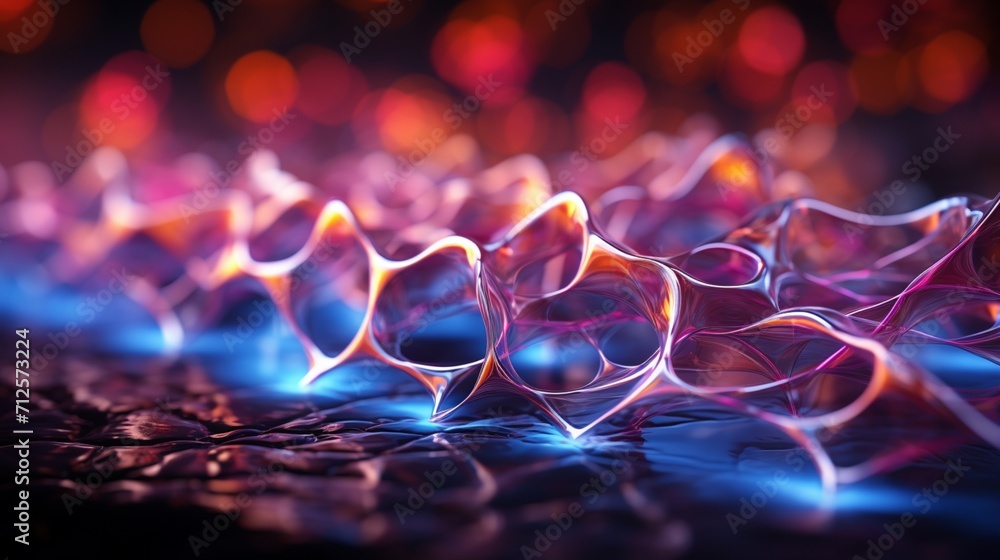 Abstract background with glowing neon lines, embodying the concept of ...