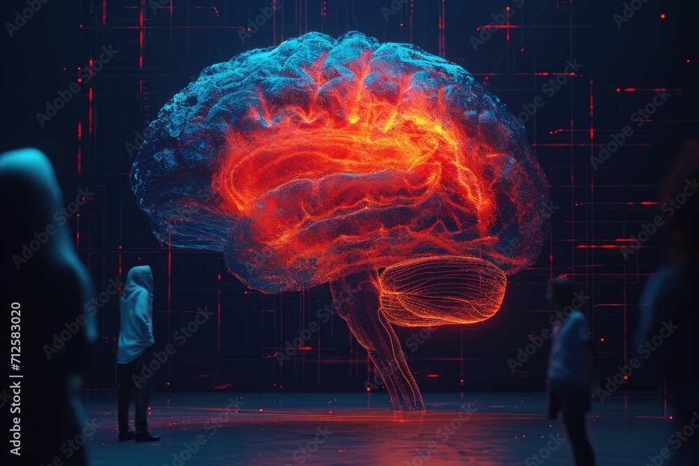x ray of human brain. "Illuminated Genius: Brilliance in a Bulb" Stock ...