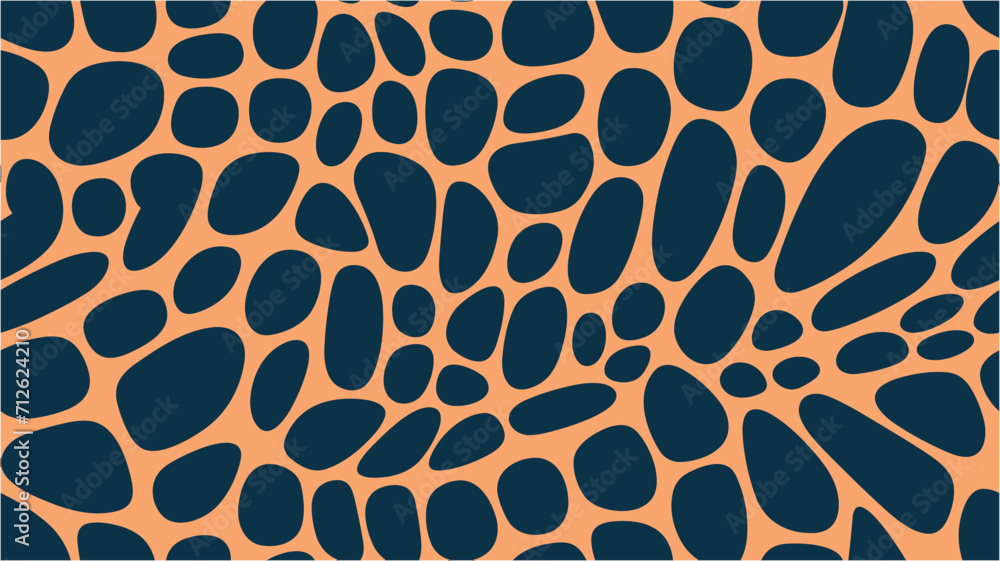 Irregular Blob Stone. Minimalism. Monochrome linear braids. The ...