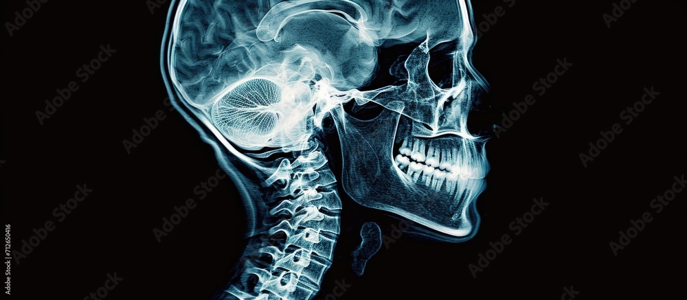 x-ray of the midbrain Stock Photo | Adobe Stock