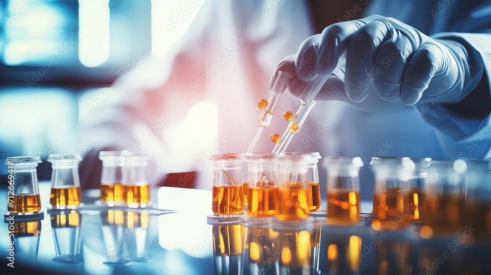 Science, technology, biology, and people are the concepts of young ...