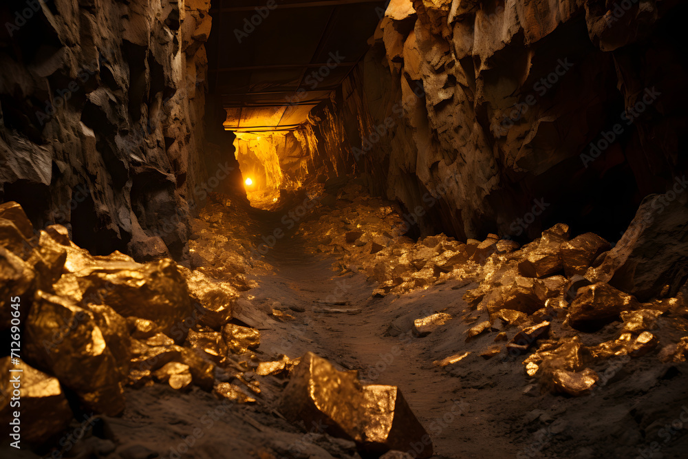 Gold mine full of gold, old gold mine, gold bars, left behind gold in ...