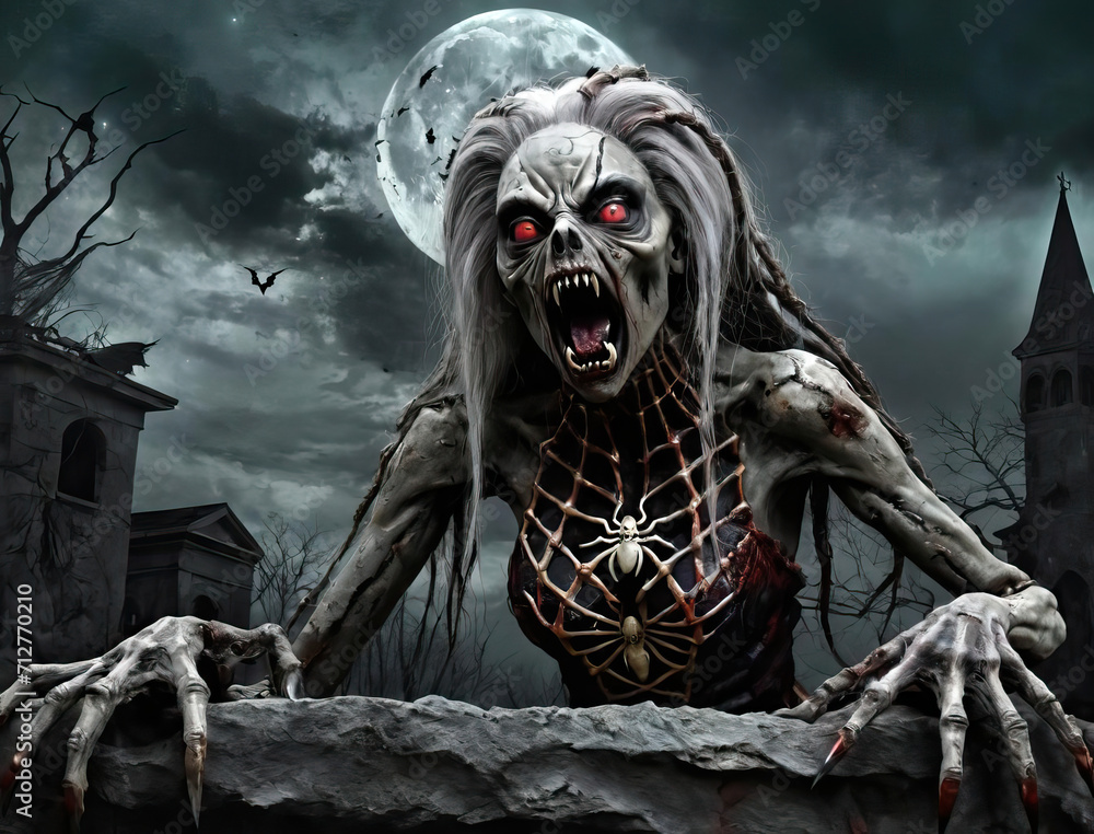 Realistic Terrifying Children Nightmares - Spooky spider queen, creepy ...