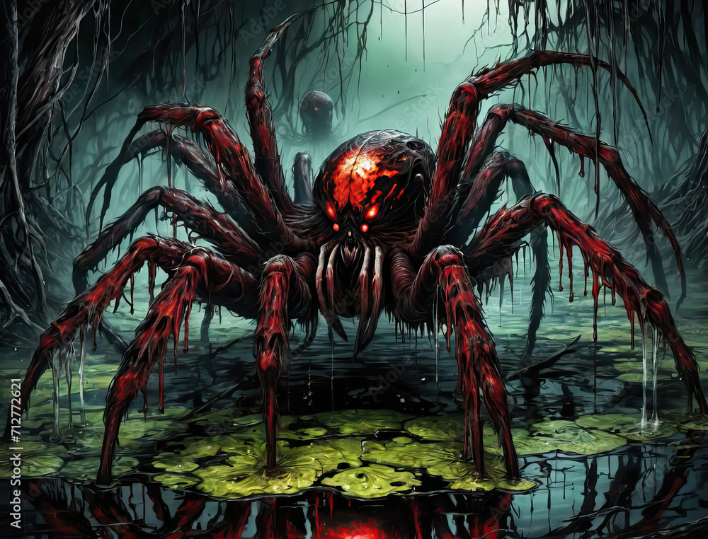 Realistic Terrifying Children Nightmares - Giant Spider, Monster under ...