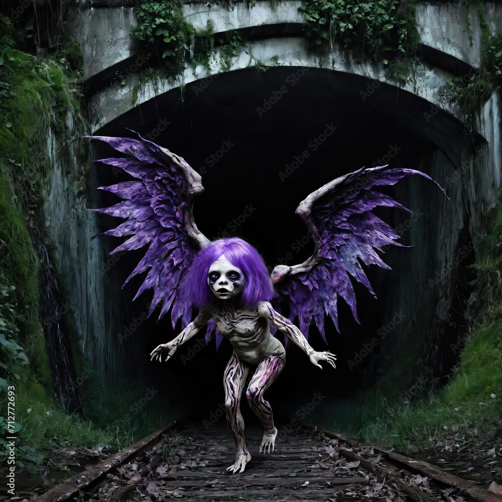 Terrifying Children Nightmares - Creepy doll, Winged demon, Falling ...