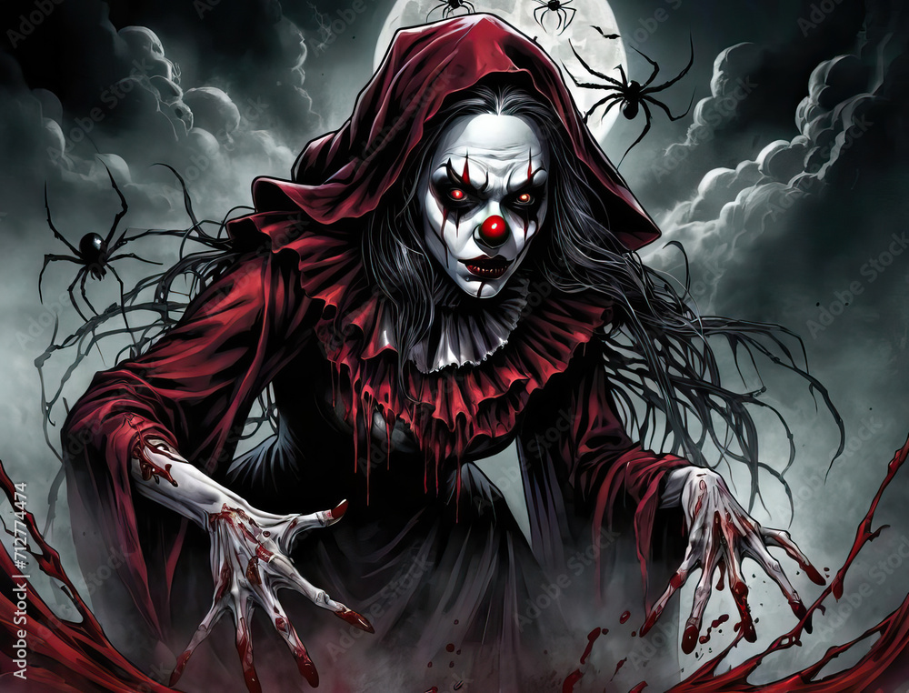 Terrifying Nightmares - Shrouded Phantom, Sinister Clown, Spider Queen ...