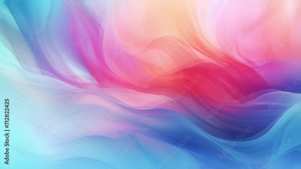 Animated abstract liquid background, with a colorful dynamic blur style ...