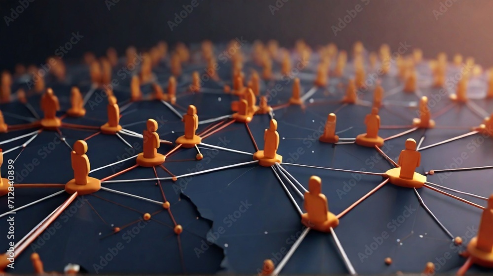 Human resource management and global Social network connection, Network ...