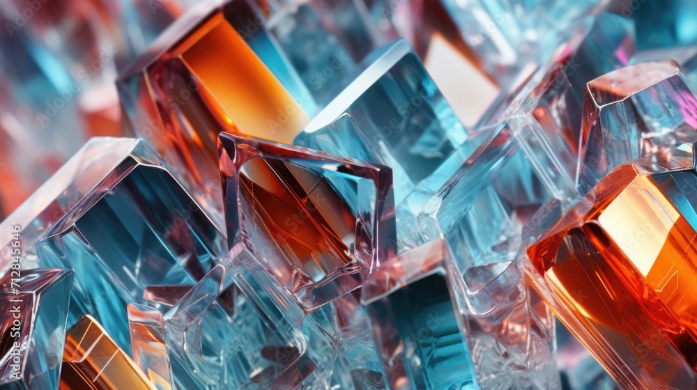 A magnified view of the complex structure of a time crystal, with its ...