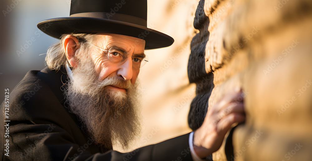 a Jewish man from the first temple period, dressed like a Hasidic Jew ...