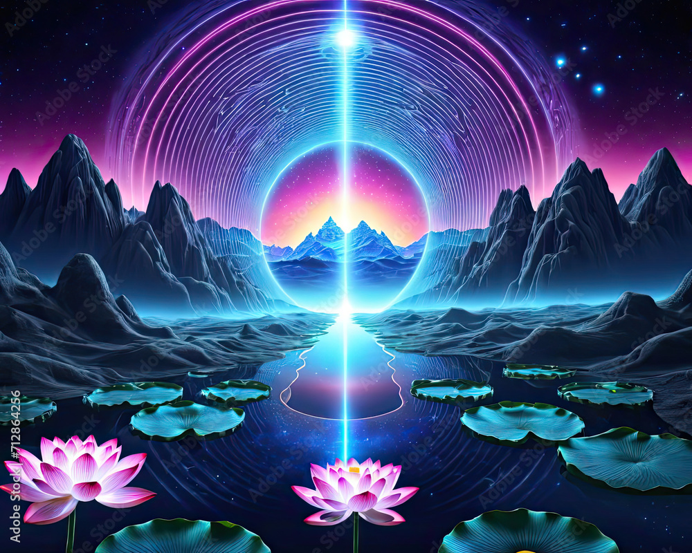 Hypnotic Psychedelic Trip - Self-discovery in an ethereal landscape ...