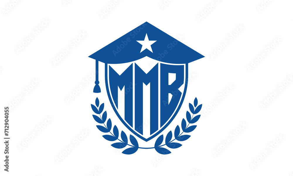 Vecteur Stock MMB three letter iconic academic logo design vector template. monogram, abstract ...