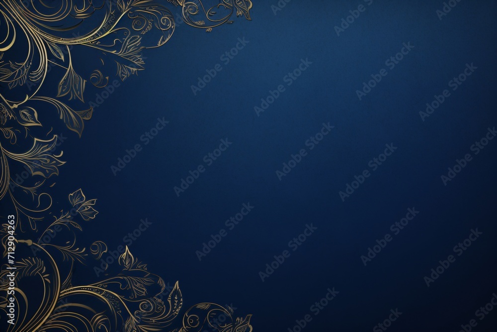 Royal blue color background with border and frame for greeting card ...