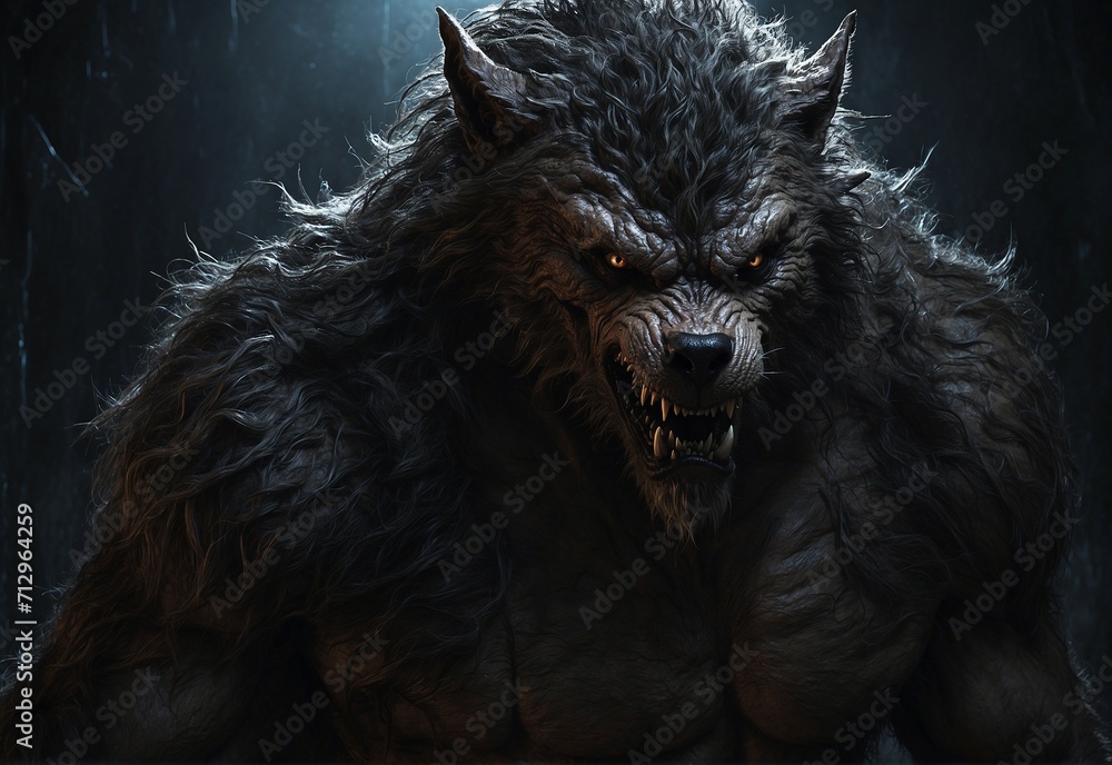 In the dimly lit world of a neo-noir photograph, a fervent and ...