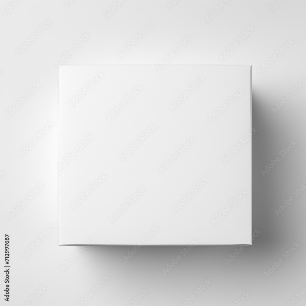white packaging box for mockup design. cardboard box packaging seen ...