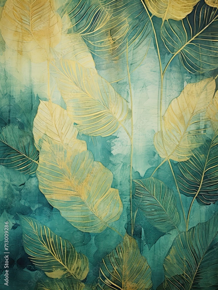 Vintage Art Print: Abstract Nature Patterns for Wall Display ...