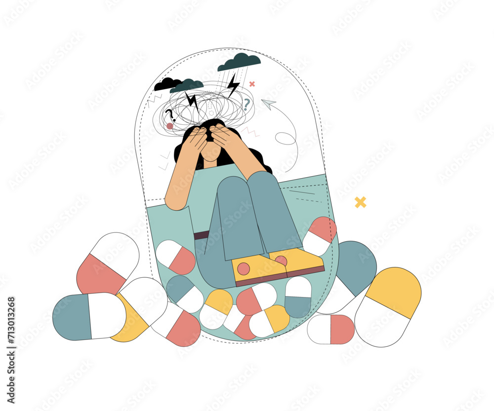 Treatment of depression. Antidepressants. Post-traumatic syndrome. Drug ...