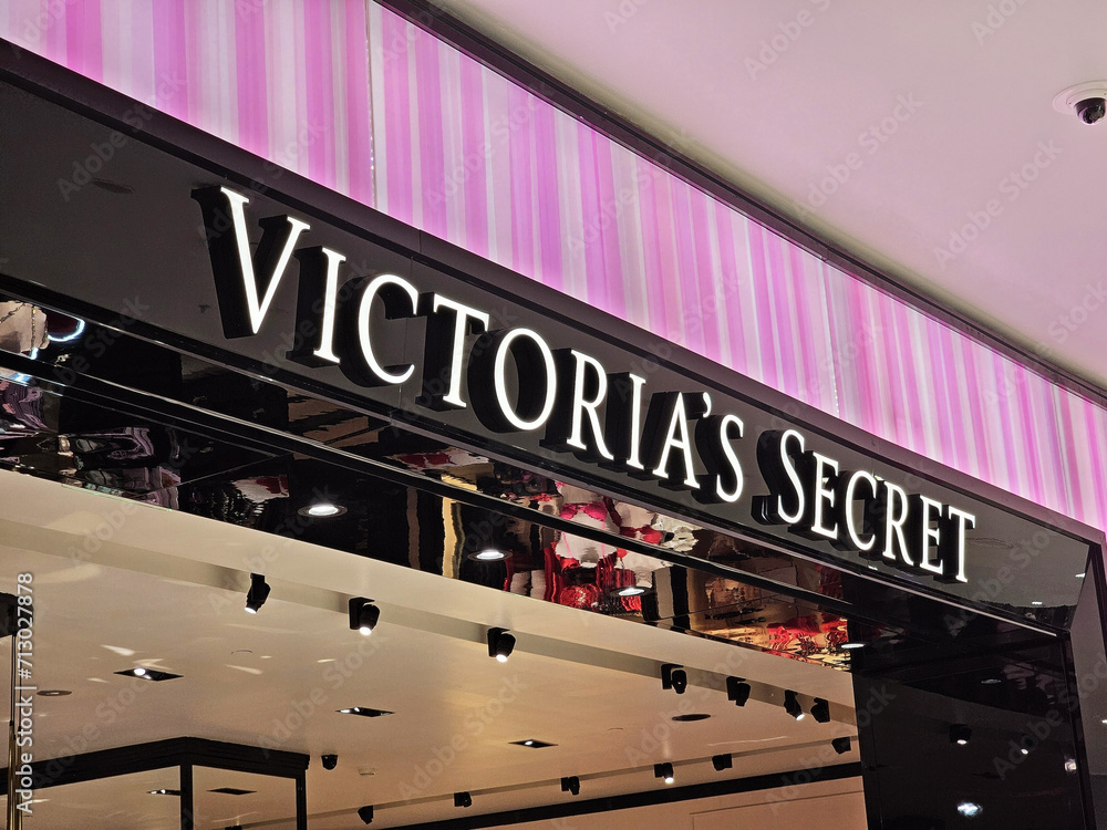 BANGKOK, THAILAND - JANUARY 18, 2024: Victoria's Secret sign. It is is ...