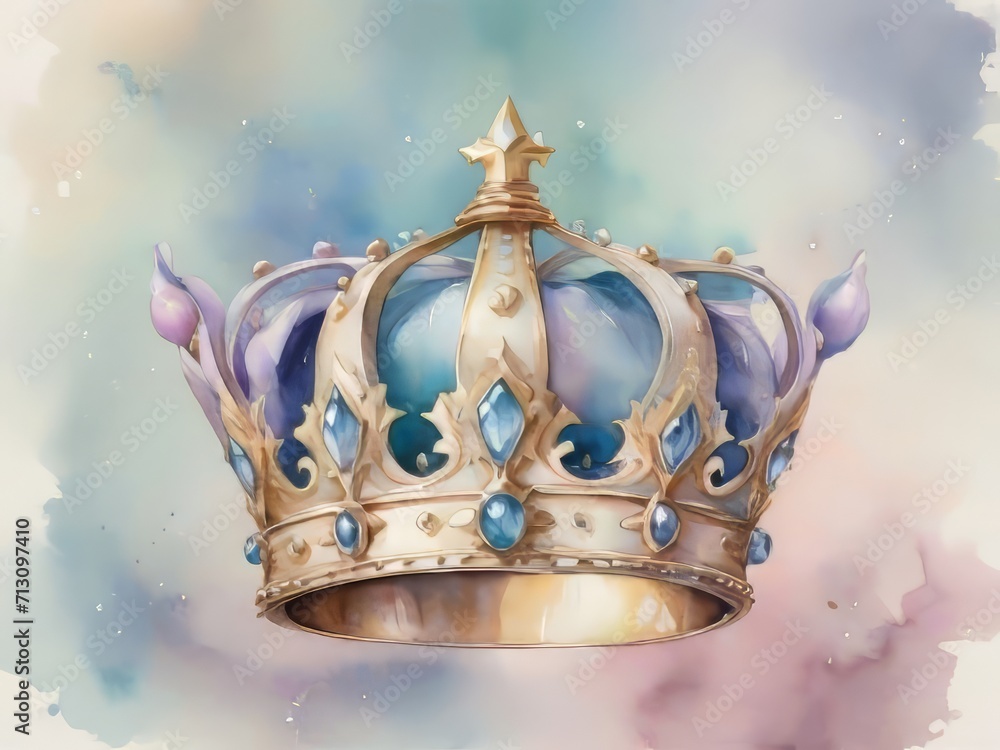 Una versión única y creativa de la corona de un rey, con un efecto de ...