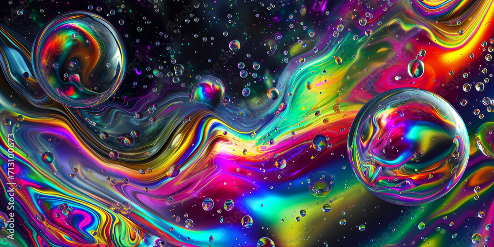 Psychedelic Liquid Art with Swirling Colors. Swirling psychedelic ...