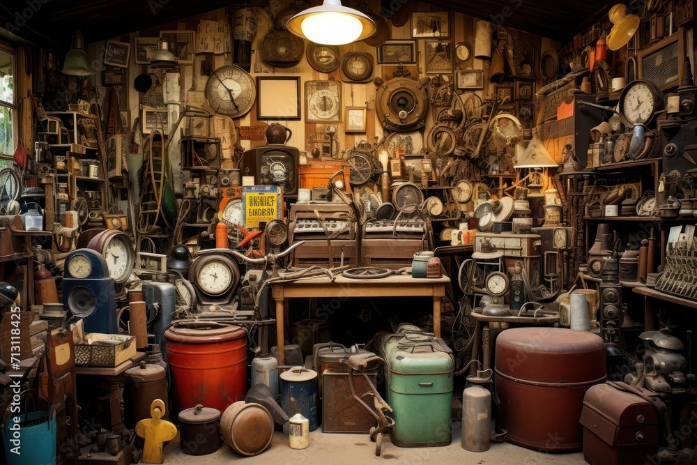 hoarder's garage full of old vintage stuff. Hoarding disorder mental ...