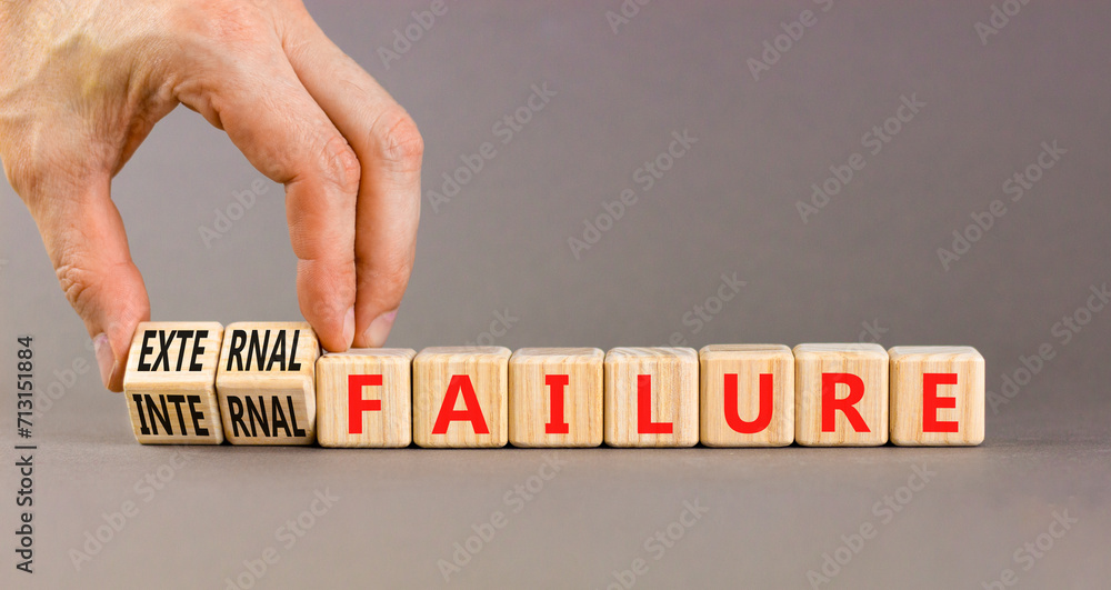 External or internal failure symbol. Concept words External failure or ...