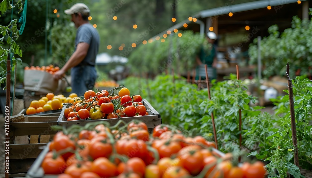 organic farm-to-table experience, highlighting the journey from farm to ...