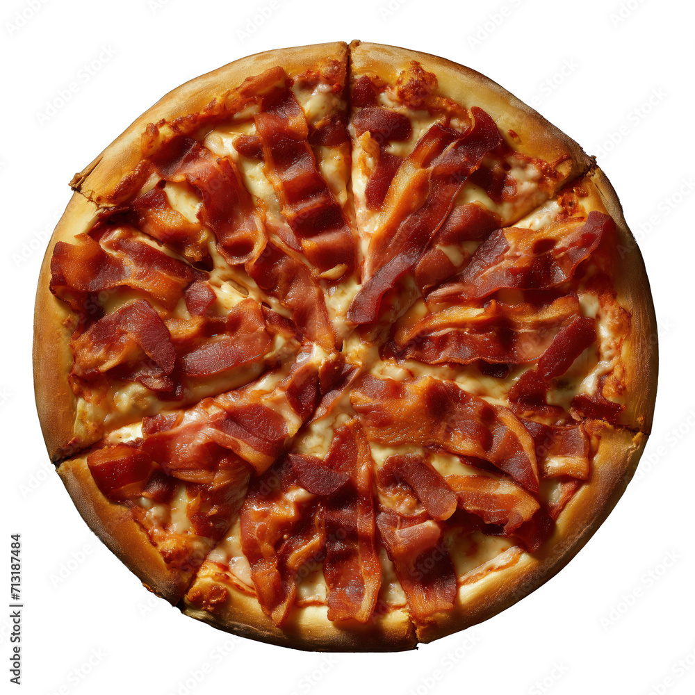 crispy bacon pizza . Clipart PNG image . Transparent background ...