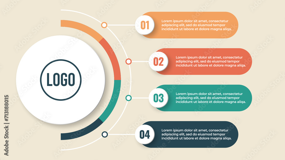 Presentation Business Circle Infographic Stock Template | Adobe Stock