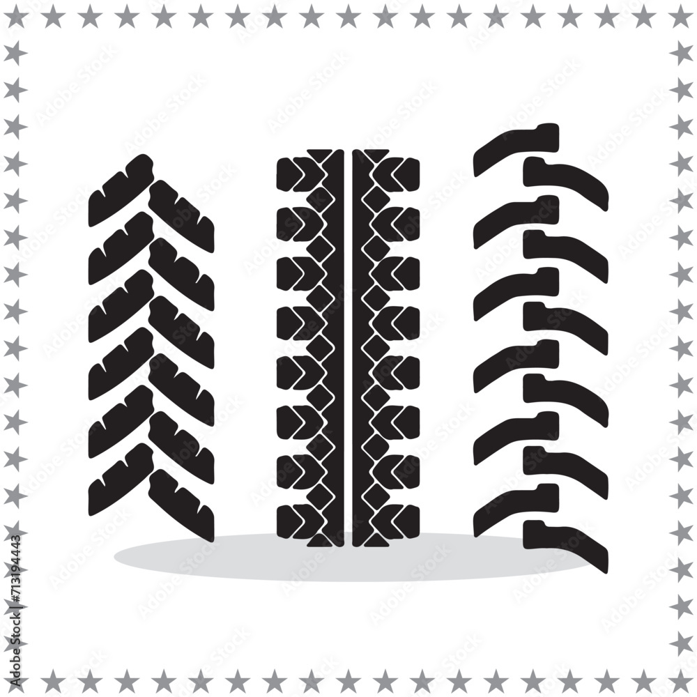 Tyre Silhouette, cute Tyre Vector Silhouette, Cute Tyre cartoon ...