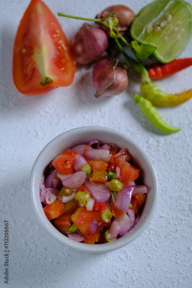 Sambal Dabu-dabu is a typical chili sauce from North Sulawesi or the ...