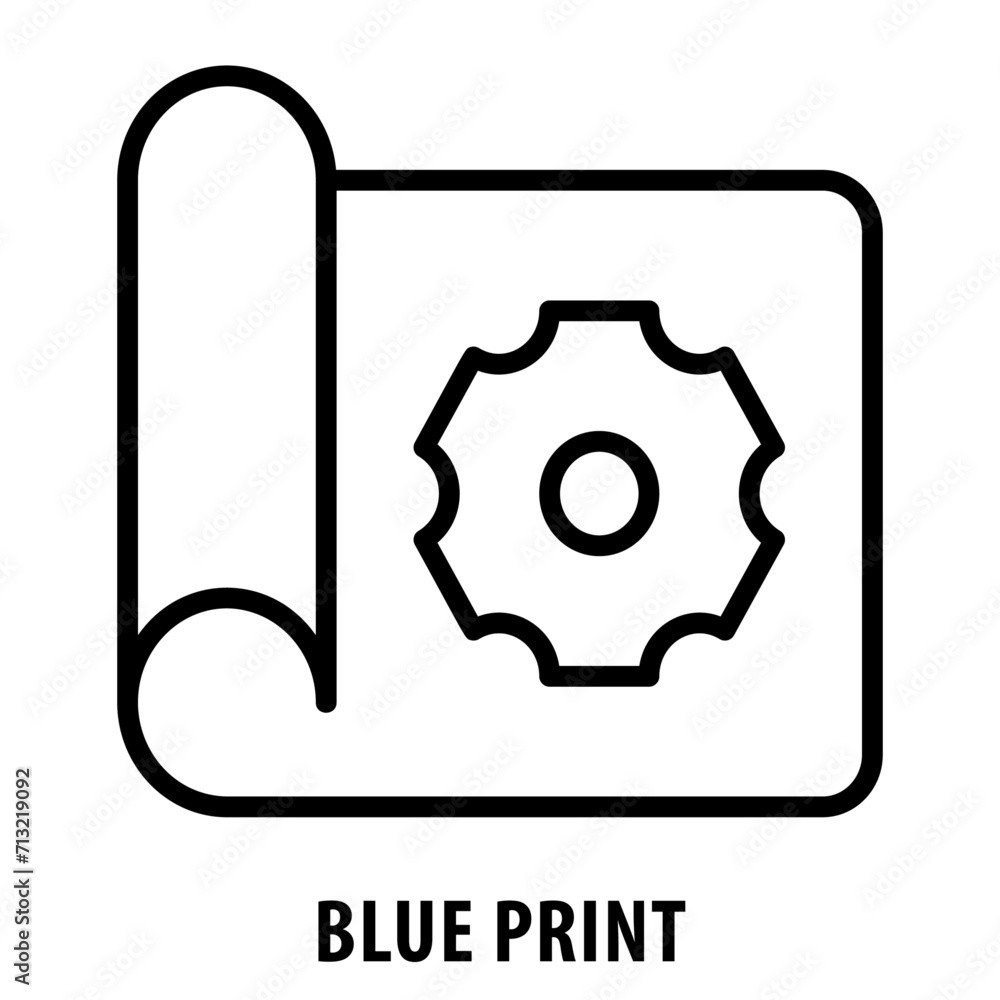 Blue Print, icon, Blueprint, Technical Blueprint, Blueprint Icon ...