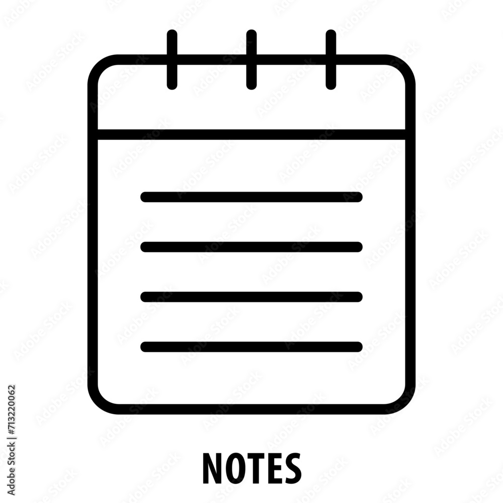 Notes, icon, Notes, Note Paper, Notes Icon, Reminder, Memo, Message ...